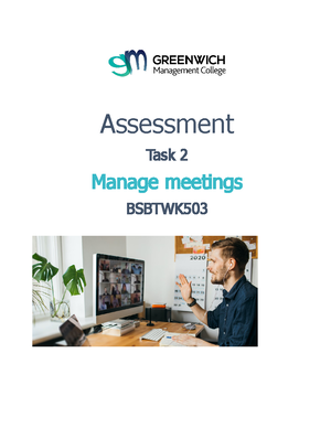 Bsbops 502+-+Assessment+Task+2+v2 - Assessment Task 2 Manage business operational plans BSBOPS ...