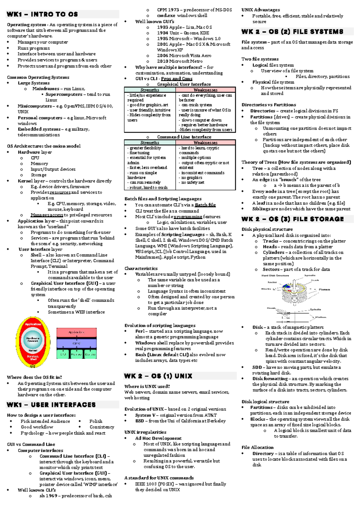 Web Systems Finals Cheat Sheet - Operating system - An operating system ...
