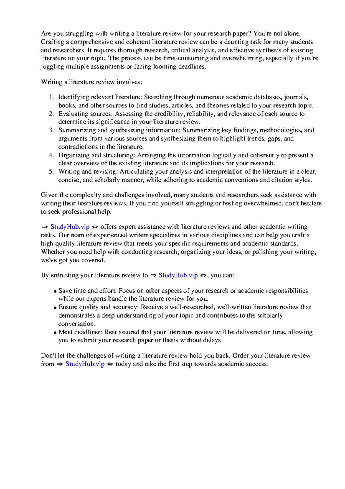 Example Of Review Of Related Literature In A Research Paper - Are you ...