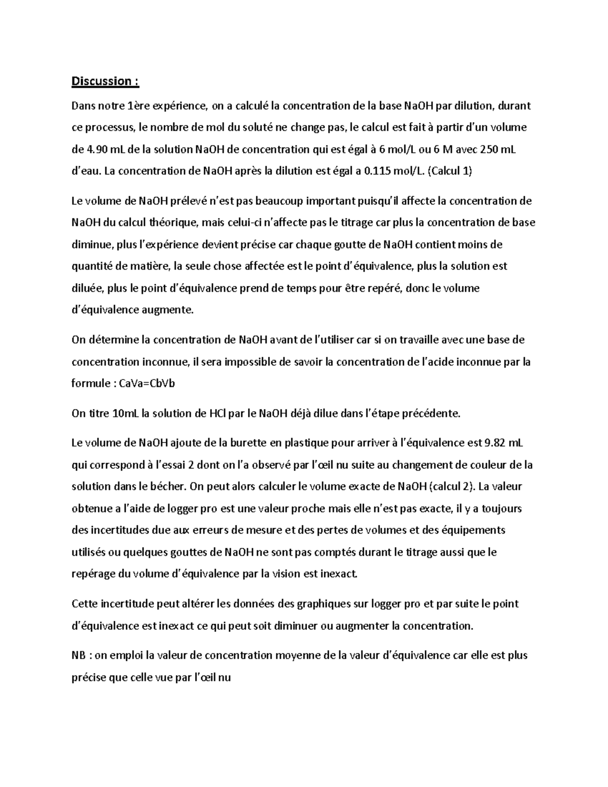 Discussion lab 4 - nuygv bhjnm - Discussion : Dans notre 1ère ...