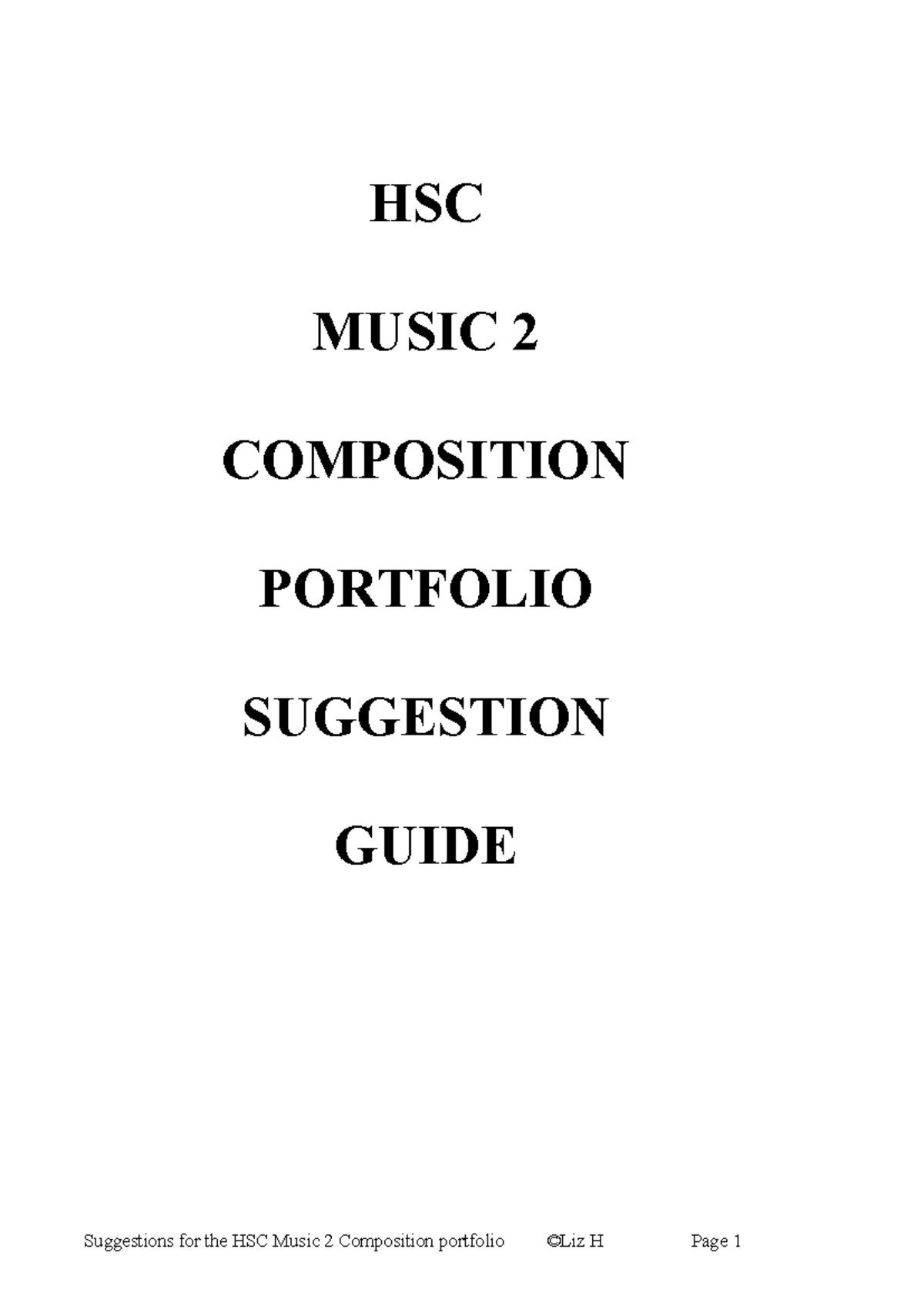 Courses arts music 1204095158 2007 Music Notes - HSC MUSIC 2 ...
