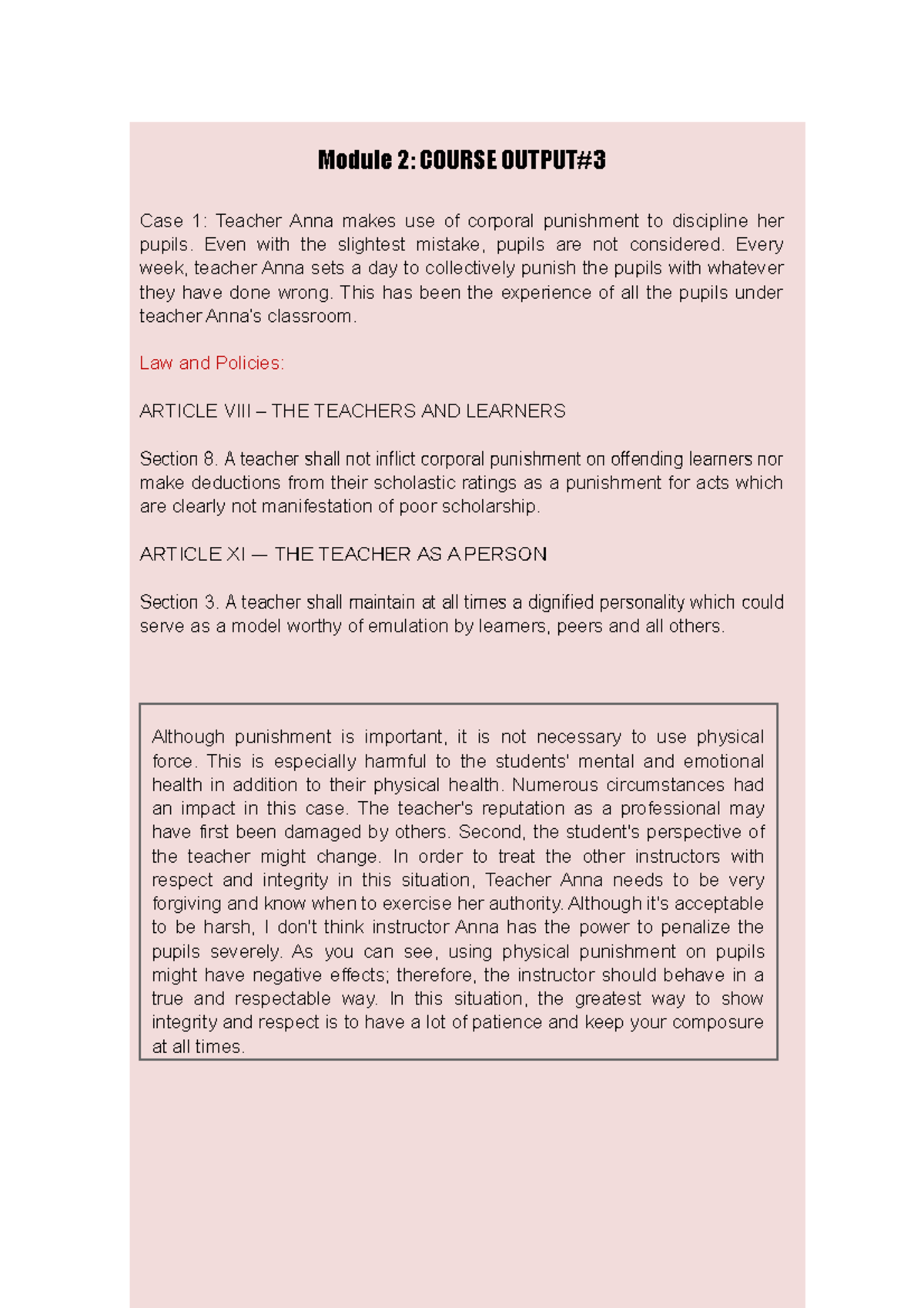 Course Output 3 - TEACHER'S INDIVIDUAL PLAN FOR PROFESSIONAL ...