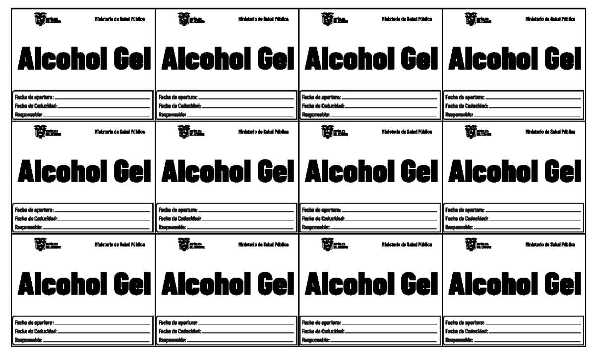 12 MAR Etiquetas Alcohol GEL Y Jabon 1 - Primeros Auxilios Ii - Studocu