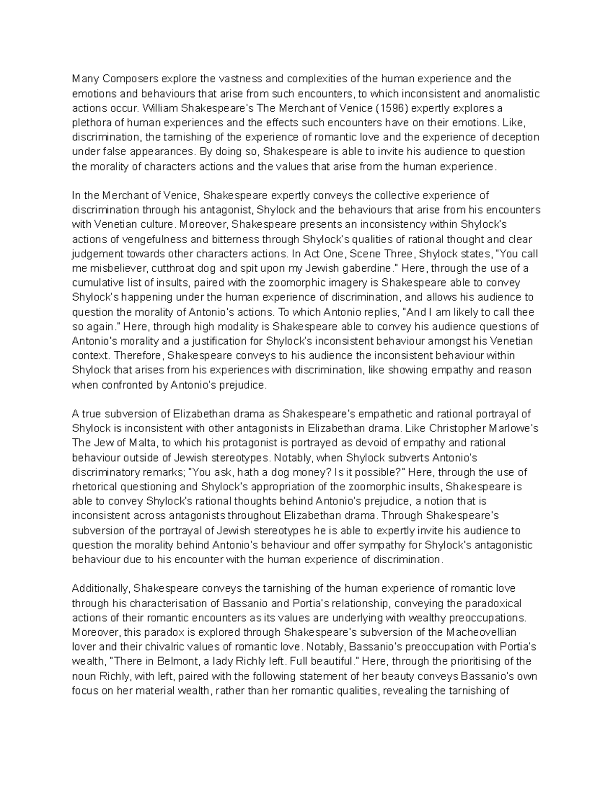 Text & Human Experiences HSC Prototype - Many Composers explore the ...