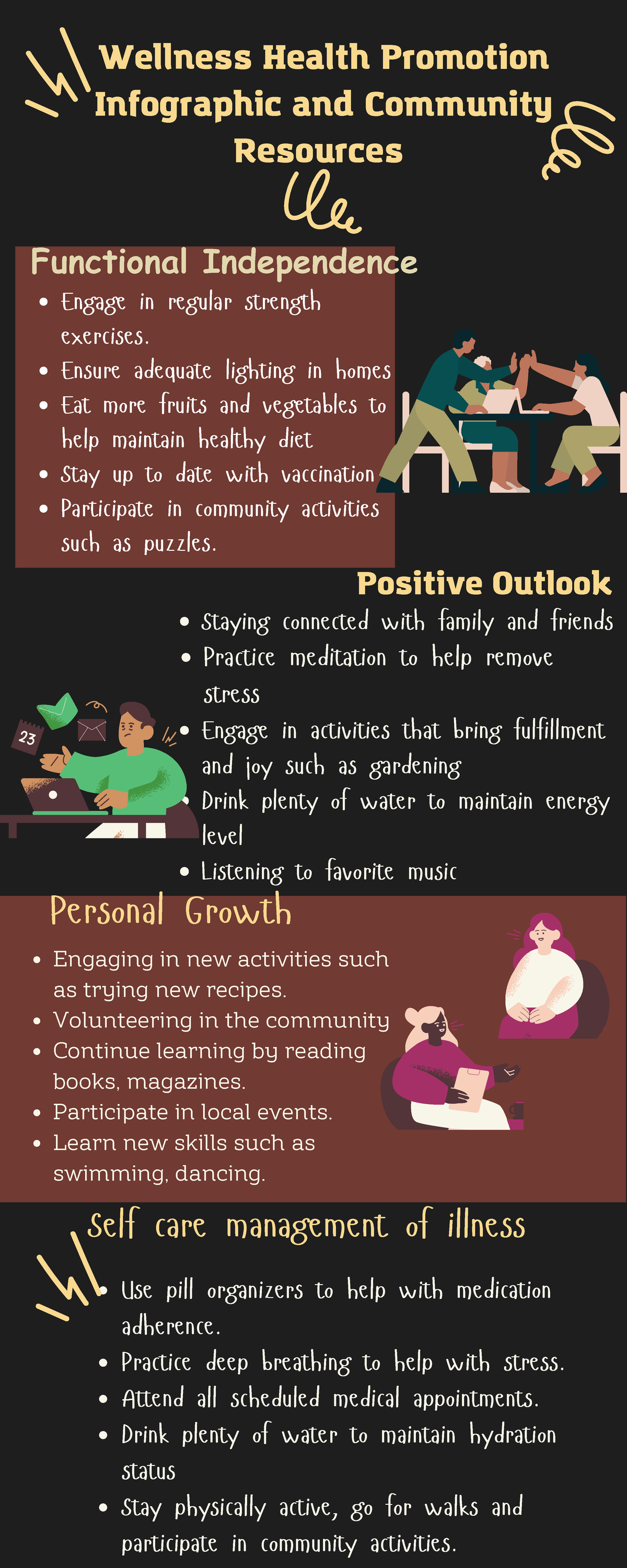 Gerontology infographics - Engage in regular strength exercises. Ensure ...