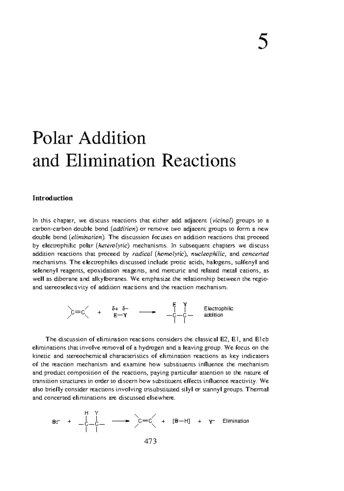 Cap 5. 473-577-Polar Addition and Elimination Reactions - 5 Polar ...