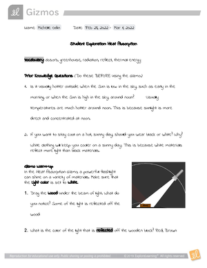 Lesson 4 Hurricane Motion Metric Gizmo - Name: Kerry Saldana Date: 2/14 ...