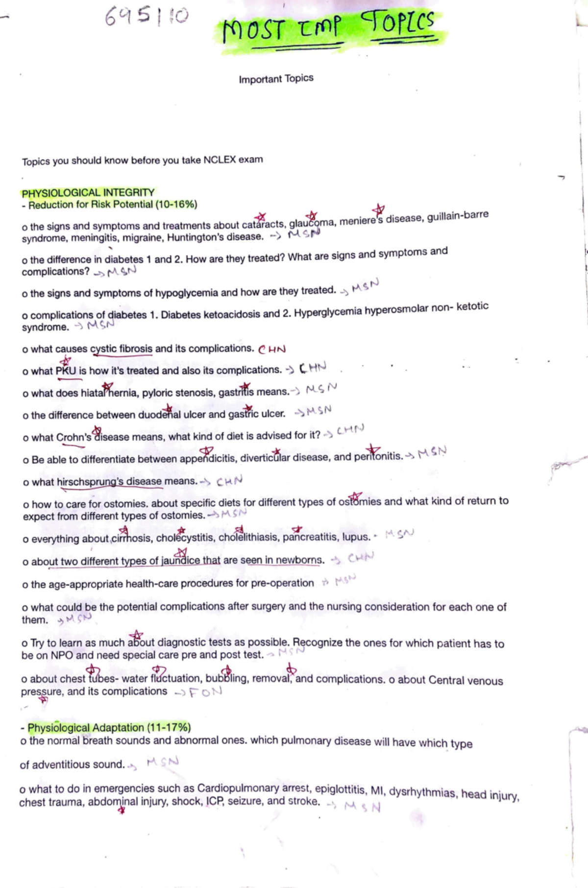 Important topics - Important Topics Topics you should know before you ...