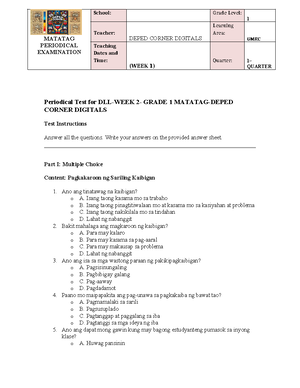 PT-WEEK 2-MATH - Deped Corner Digitals - Periodical Test for DLL-WEEK 2 ...
