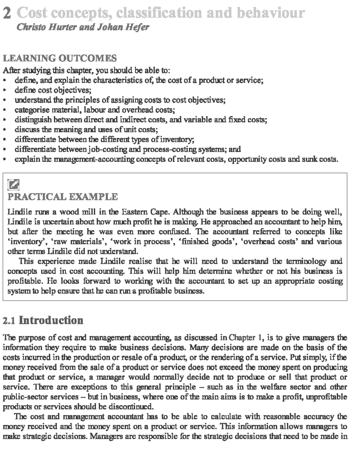 Print now - NAIT - 2 Cost concepts, classification and behaviour ...