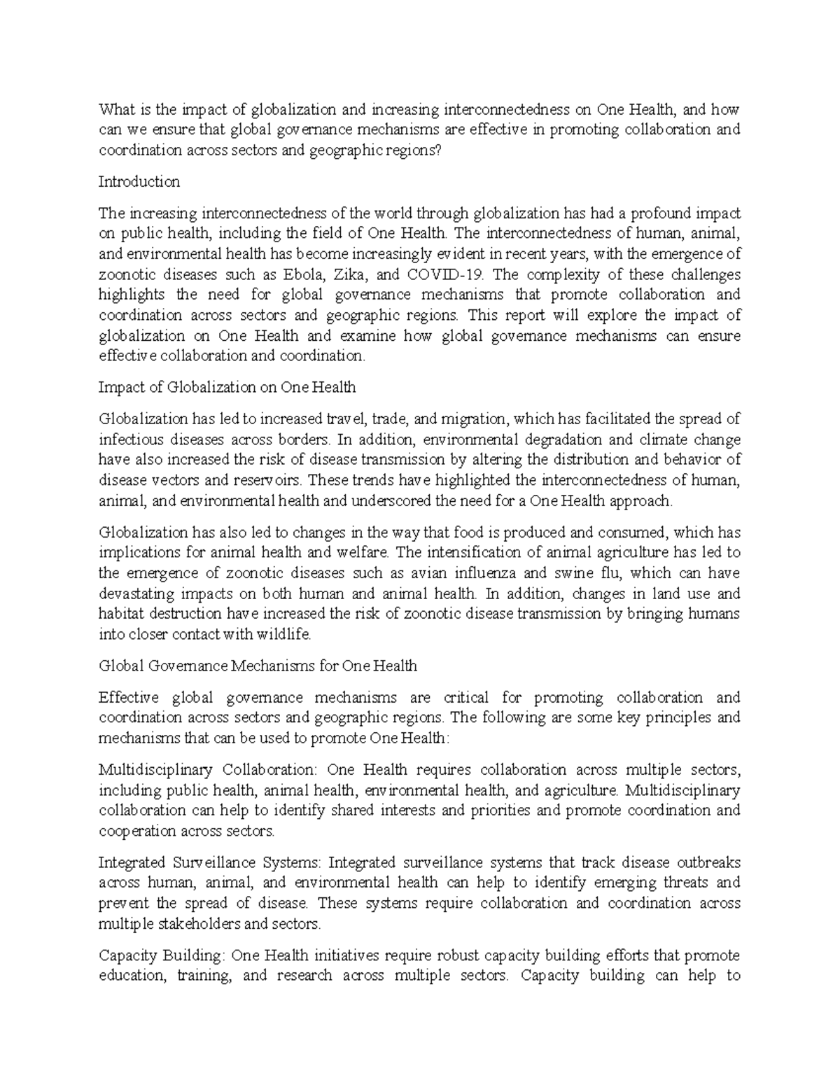11 What is the impact of globalization and increasing ...