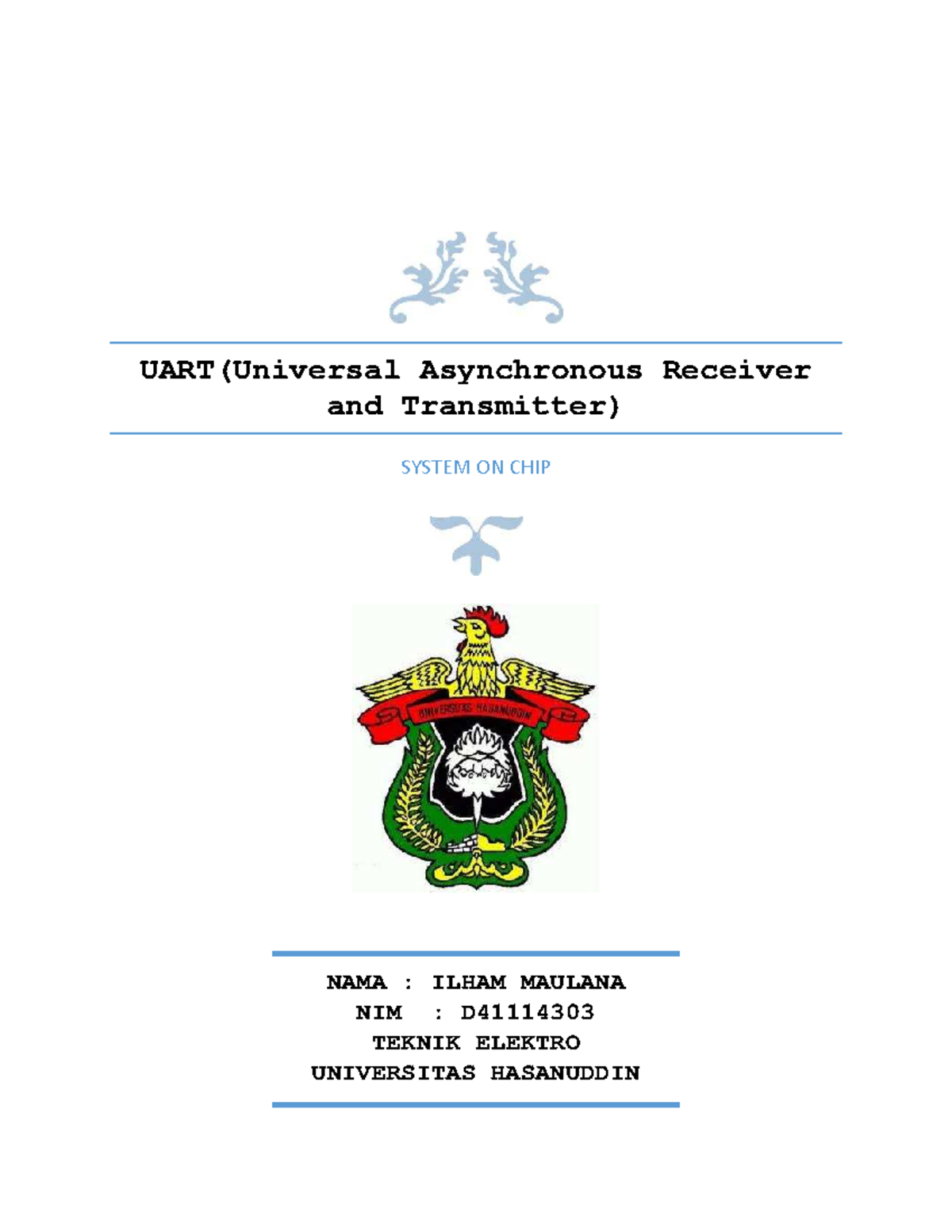 Pembahasan fisika dasar mengenai UART - UART(Universal Asynchronous ...