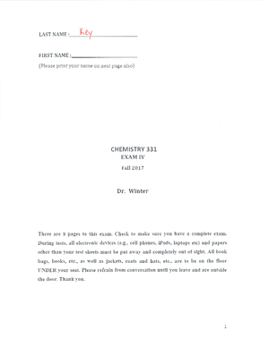 CHEM331 Lowa State University Organic Chemistry-BAB-5 - sec 3 physical ...