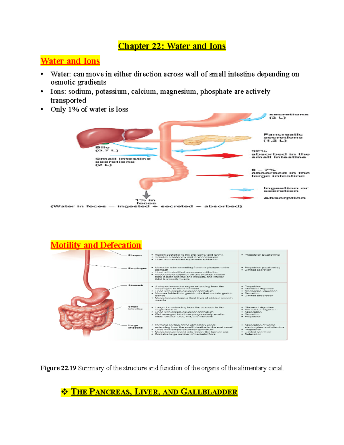 Chapter 22 29 - Mr. Aguilar Class - Chapter 22: Water and Ions Water ...