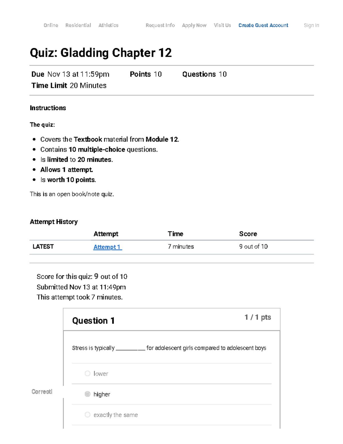 Gladding Chapter Quiz - Skip to Main Content Quiz: Gladding Chapter 12 ...