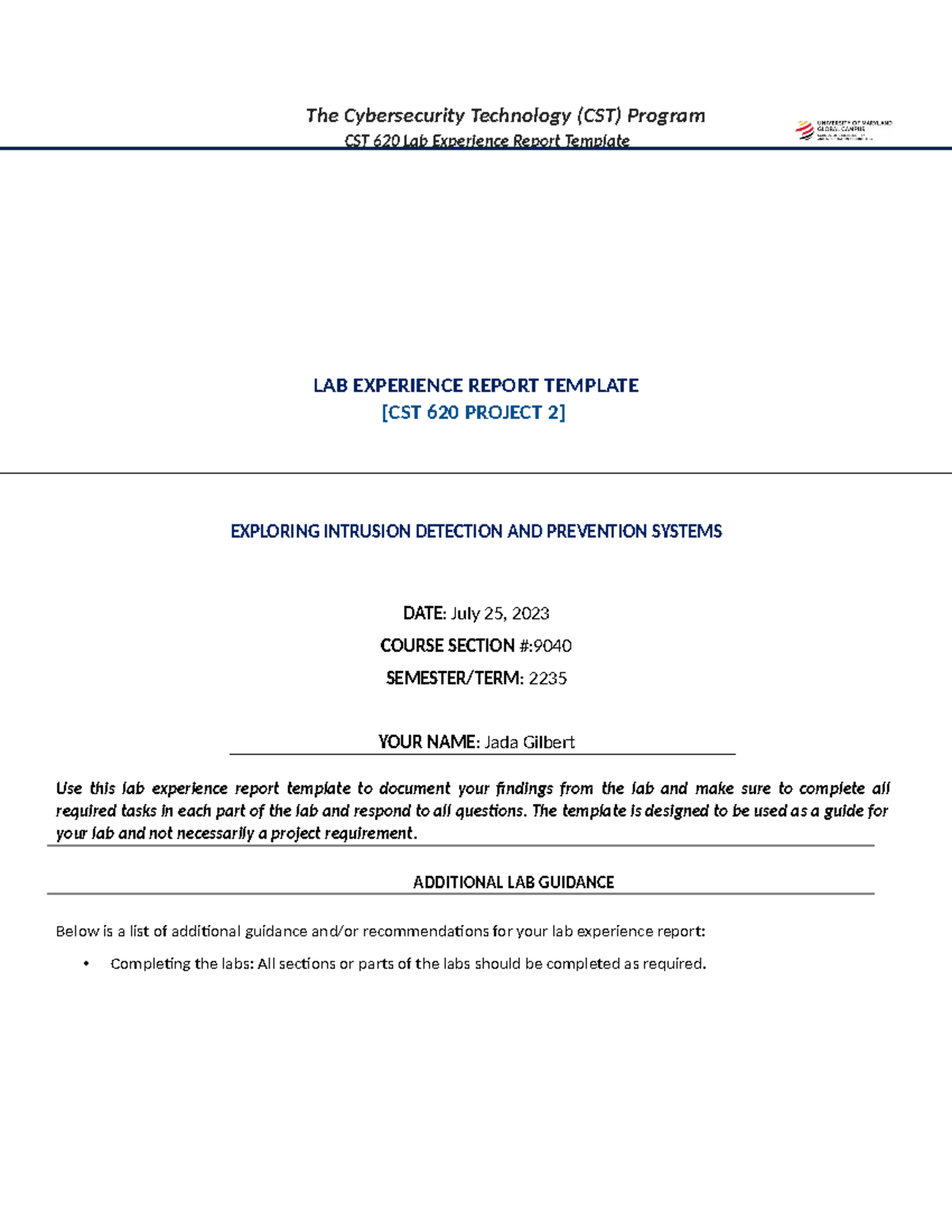 Gilbert CST620 Project 2 Lab Experience Report - The Cybersecurity ...