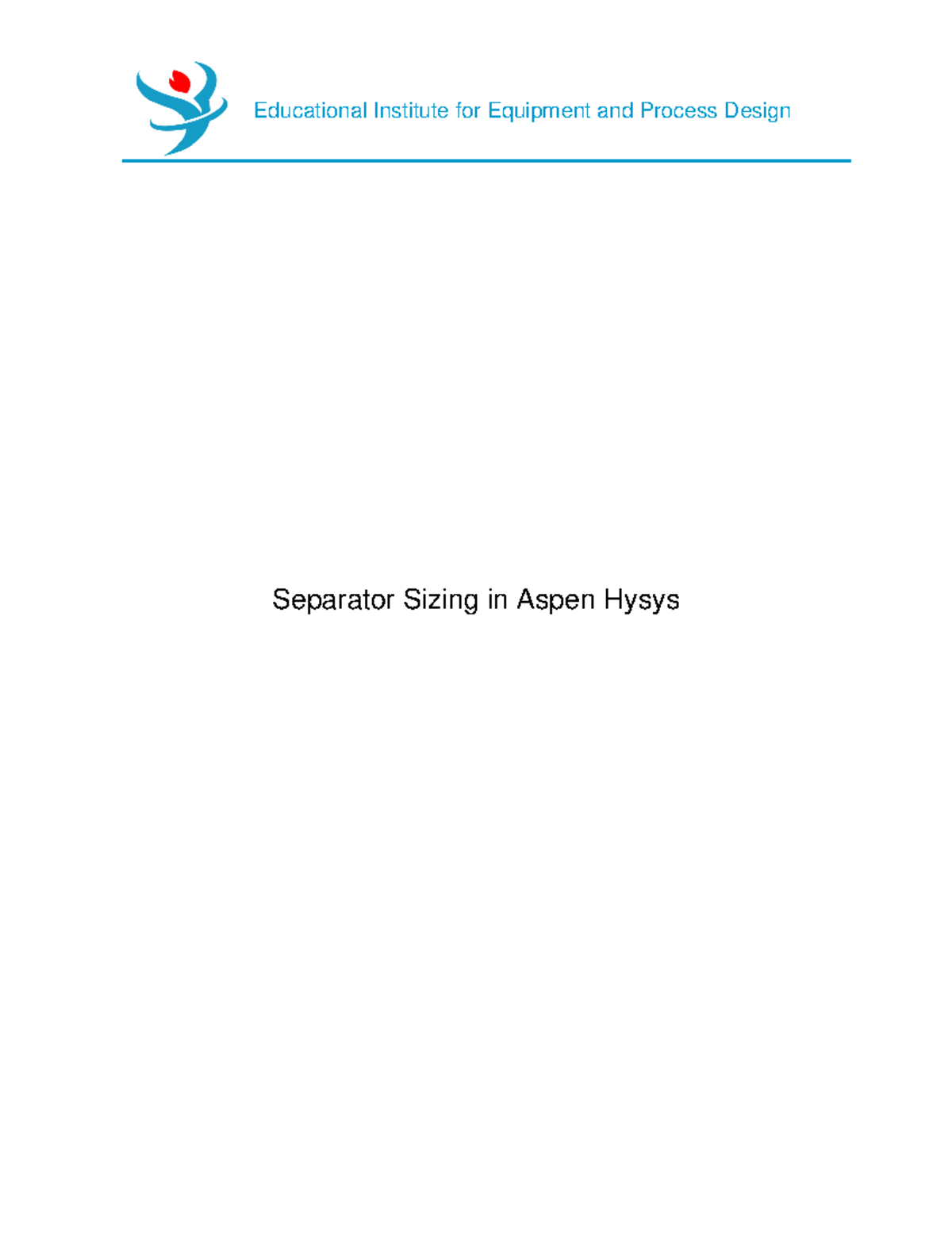 Separator Design - Separator Sizing in Aspen Hysys Example 1: Size a ...