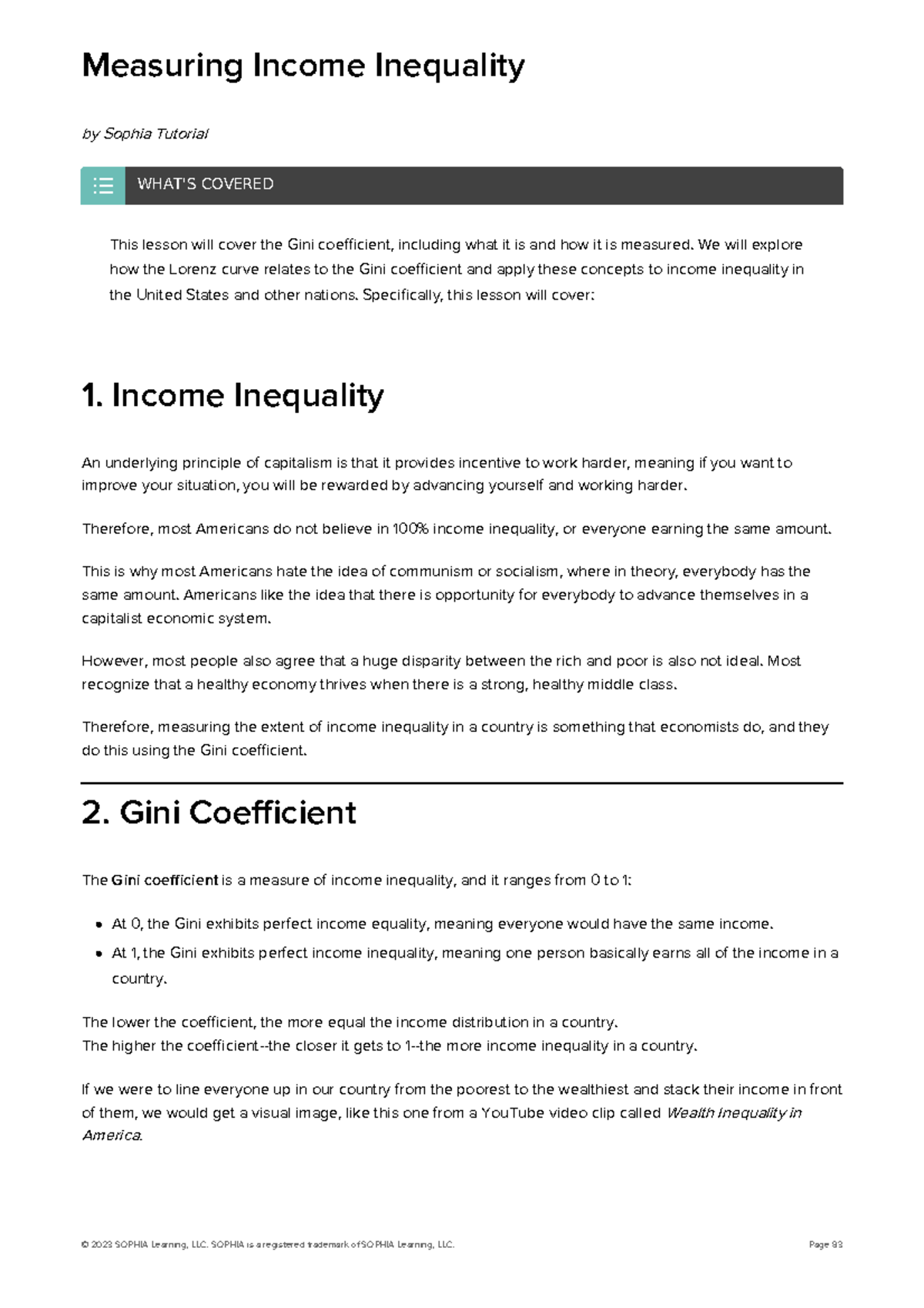 Macroeconomics unit-4-tutorials PDF5 - Measuring Income Inequality by ...