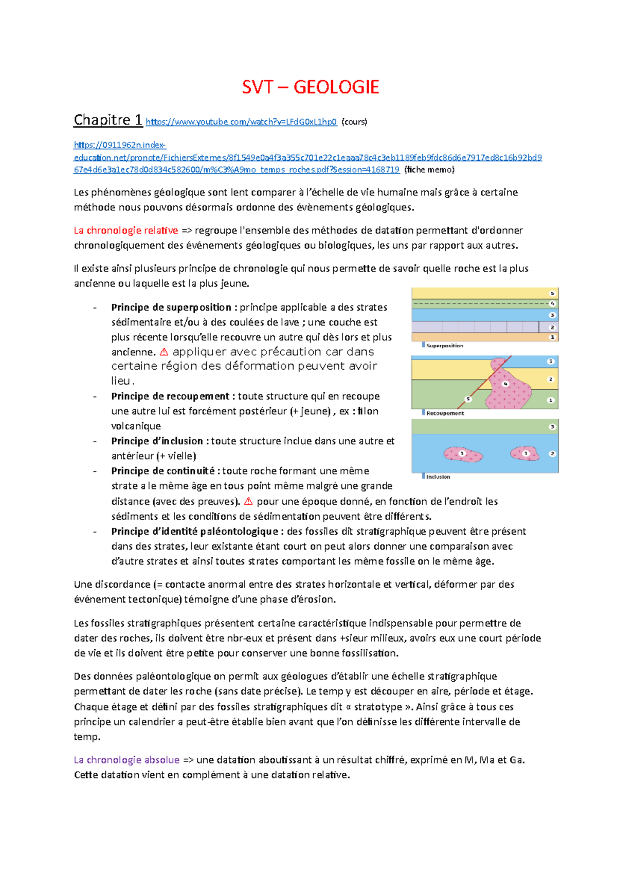 Géologie Première Svt – Géologie Première Spé Svt – KFPT