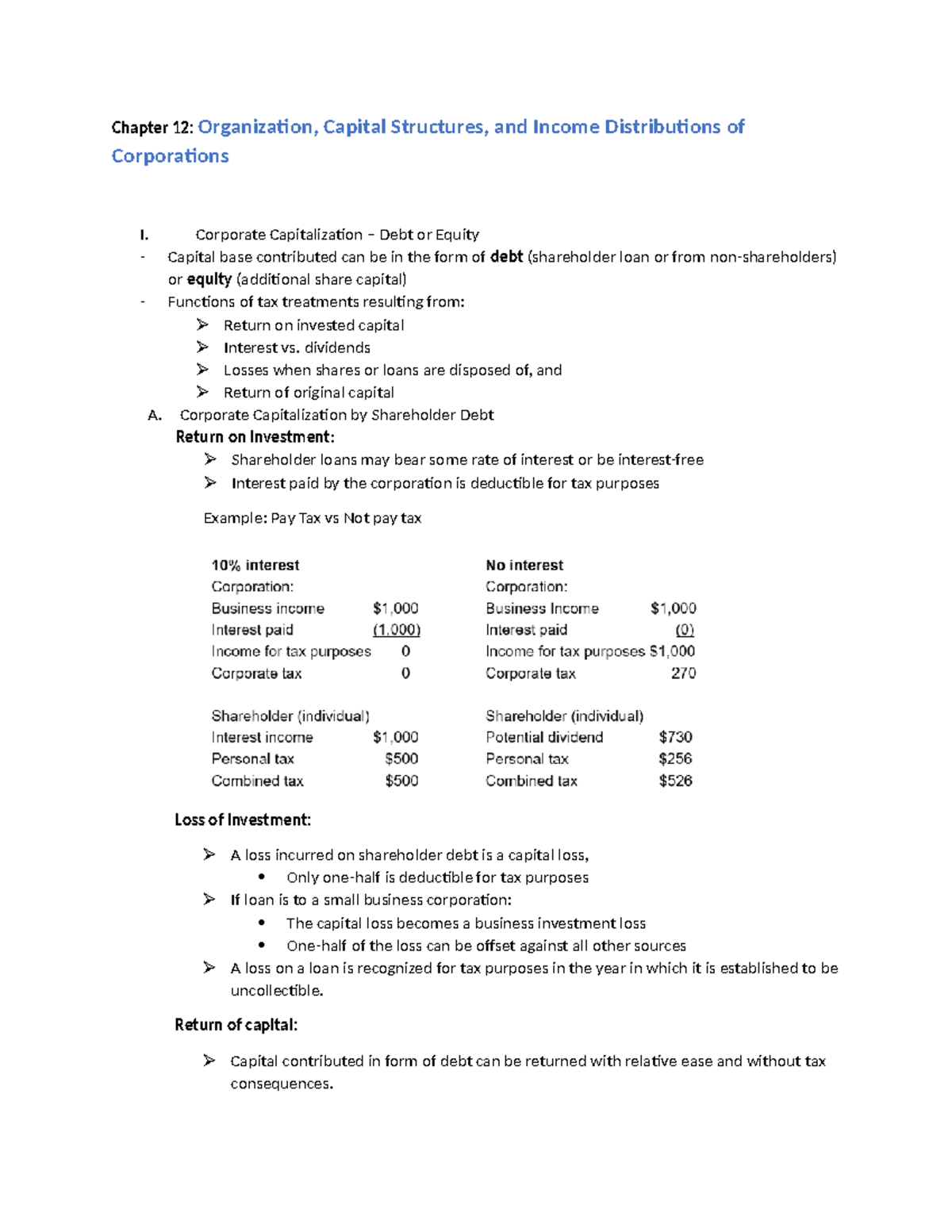 Chapter 12-Organization, Capital structures and income distribution ...