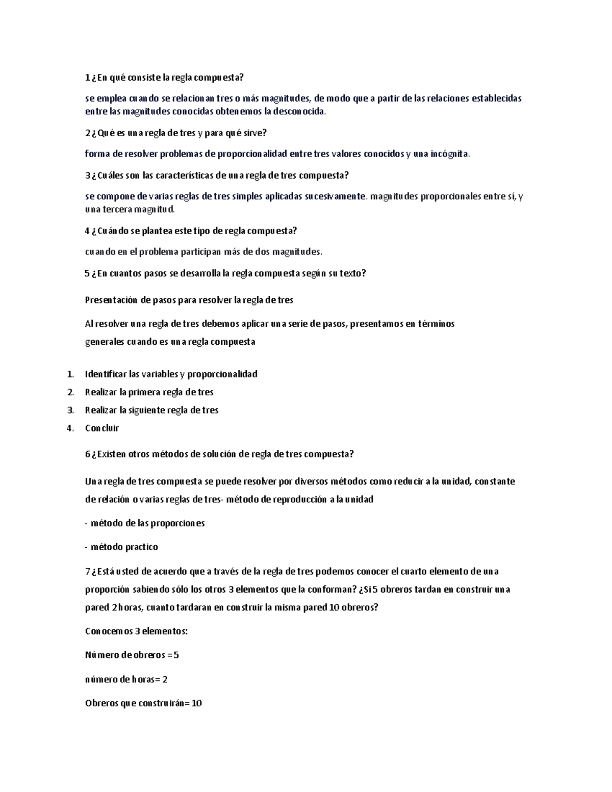 Foro cl - jññjj - 1 ¿En qué consiste la regla compuesta? se emplea ...