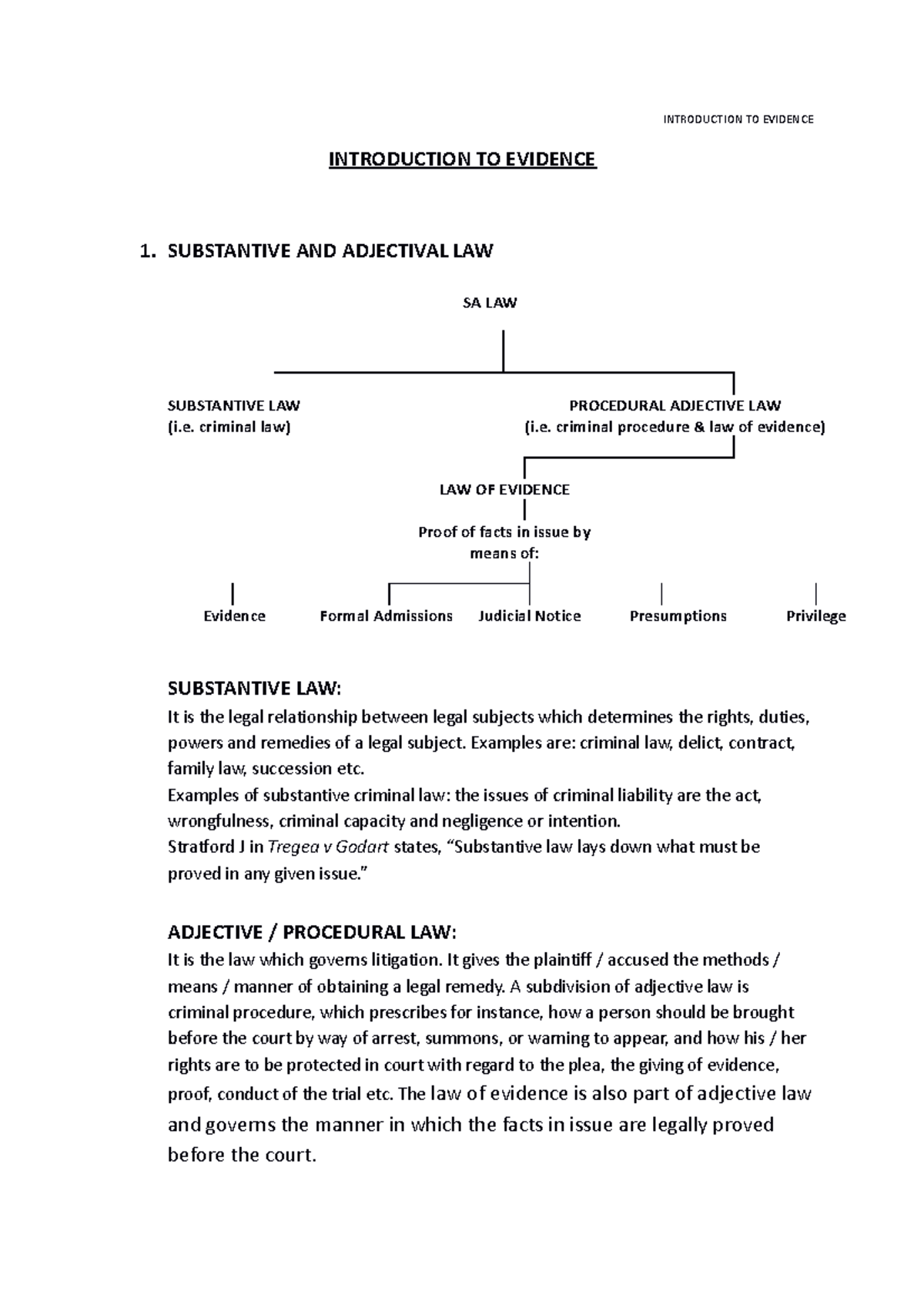Evidence 2012 Introduction to Evidence Moodle - INTRODUCTION TO EVIDENCE INTRODUCTION TO ...