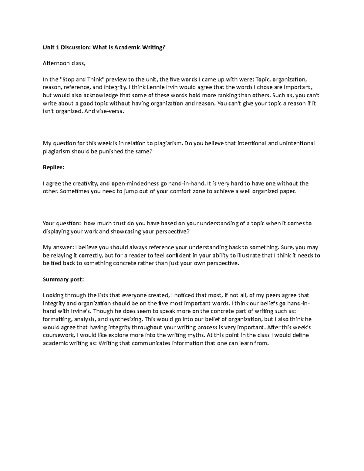 Unit 1 Discussion Unit 1 Discussion What Is Academic Writing unit-1-discussion-unit-1-discussion-what-is-academic-writing