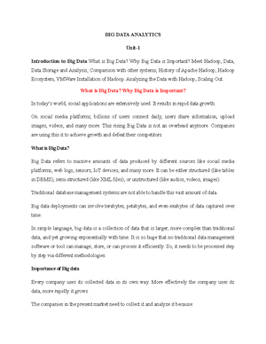 BDA UNIT-5 - BDA Notes - UNIT V Predictive Analytics and Visualizations ...
