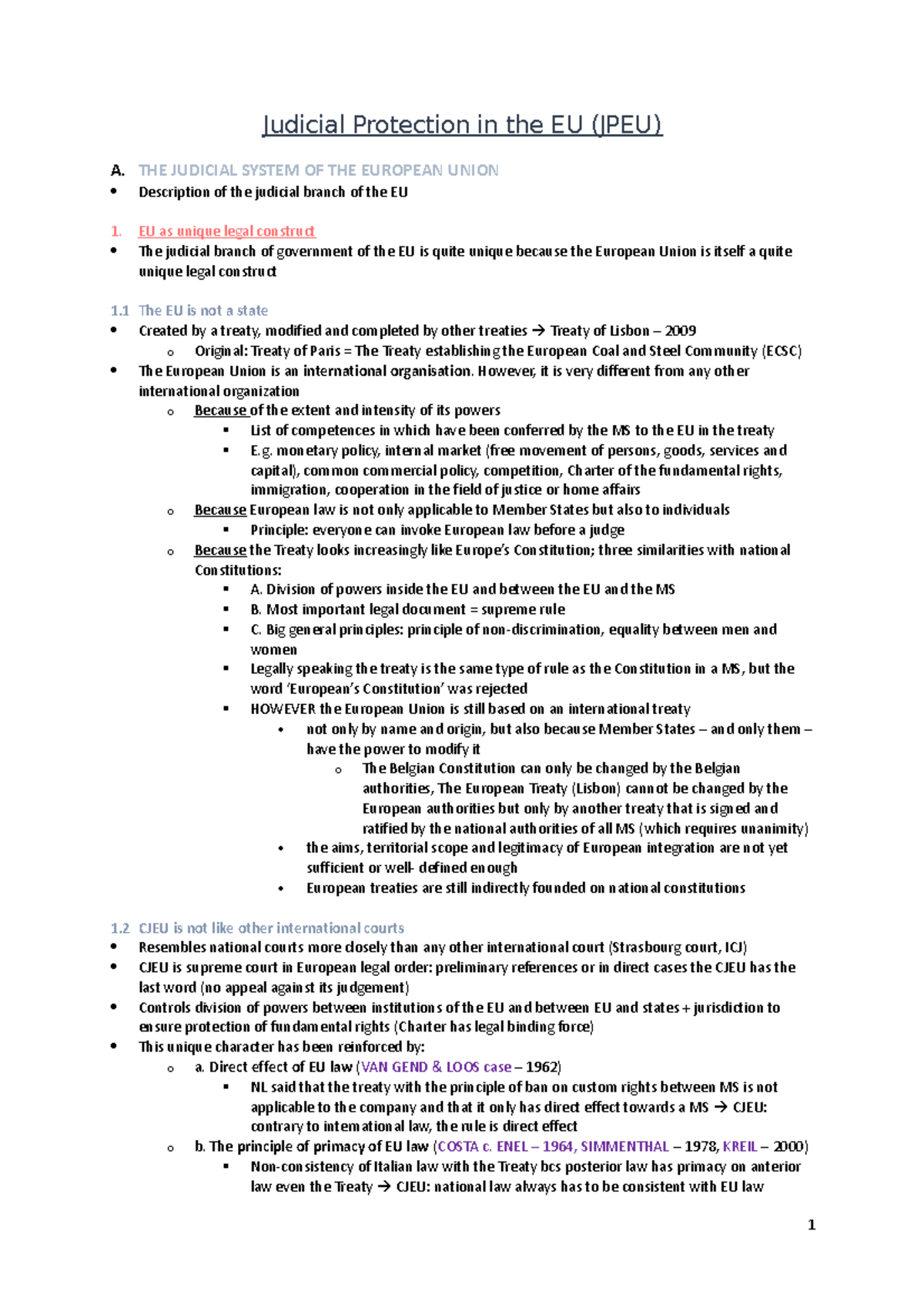 Judicial Protection in the EU - THE JUDICIAL SYSTEM OF THE EUROPEAN ...
