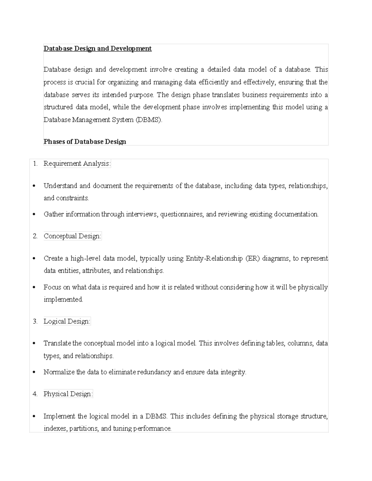 Database Design and Development Relationships 876459-ddd - Database Design and Development ...