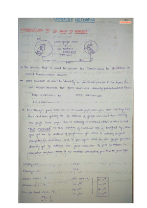IT307_Computer Networks_KTU_Module 1_Part1 - Course code: IT COMPUTER NETWORKS Module-1(Part-1 ...