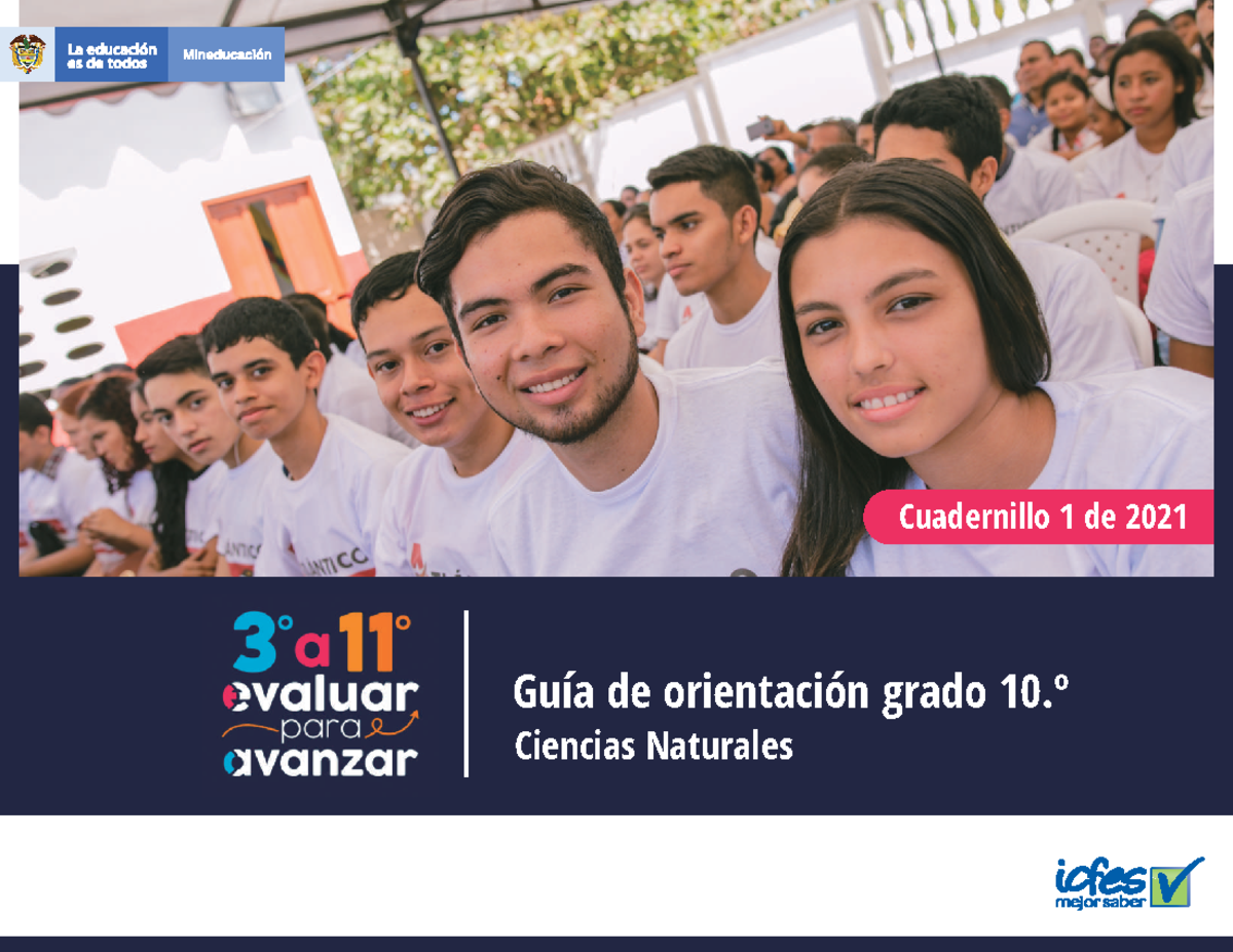 Guia PC-Ciencias Naturales-10-1 - Guía de orientación grado 10.º Cuadernillo 1 de 2021 Ciencias ...