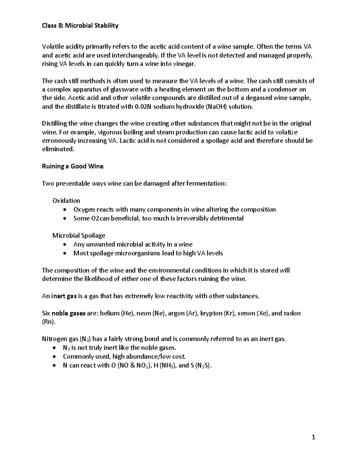 Class 8 Microbial Stability - Warning: TT: undefined function: 32 ...