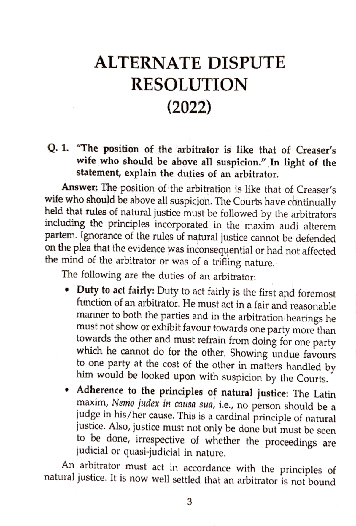 ADR solved 2022 - Llb - Studocu