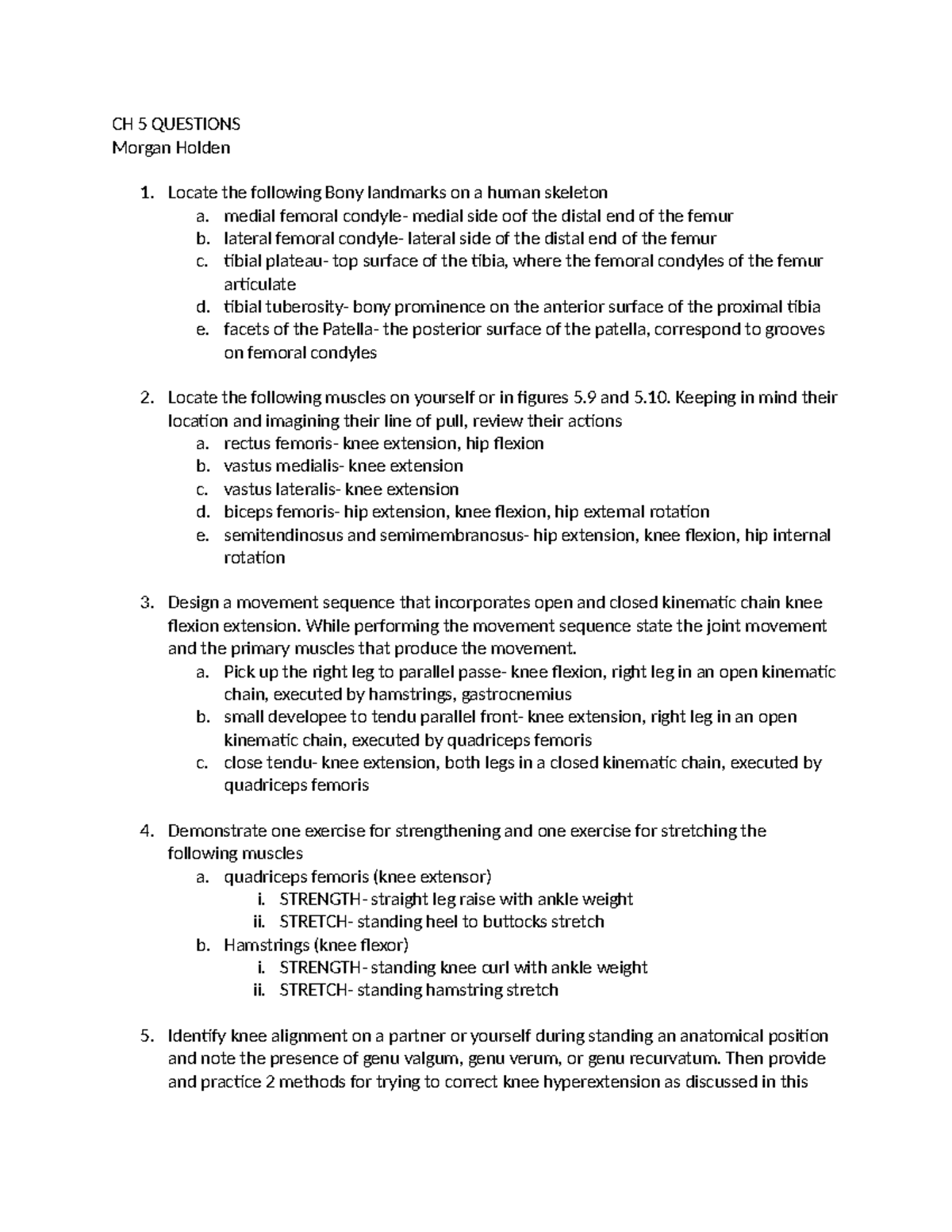 CH 5 Questions - CH 5 QUESTIONS Morgan Holden 1. Locate the following ...