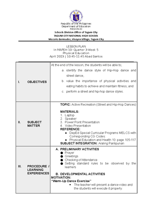 Lessonplan pe - Lesson plan PE integration for children with special ...