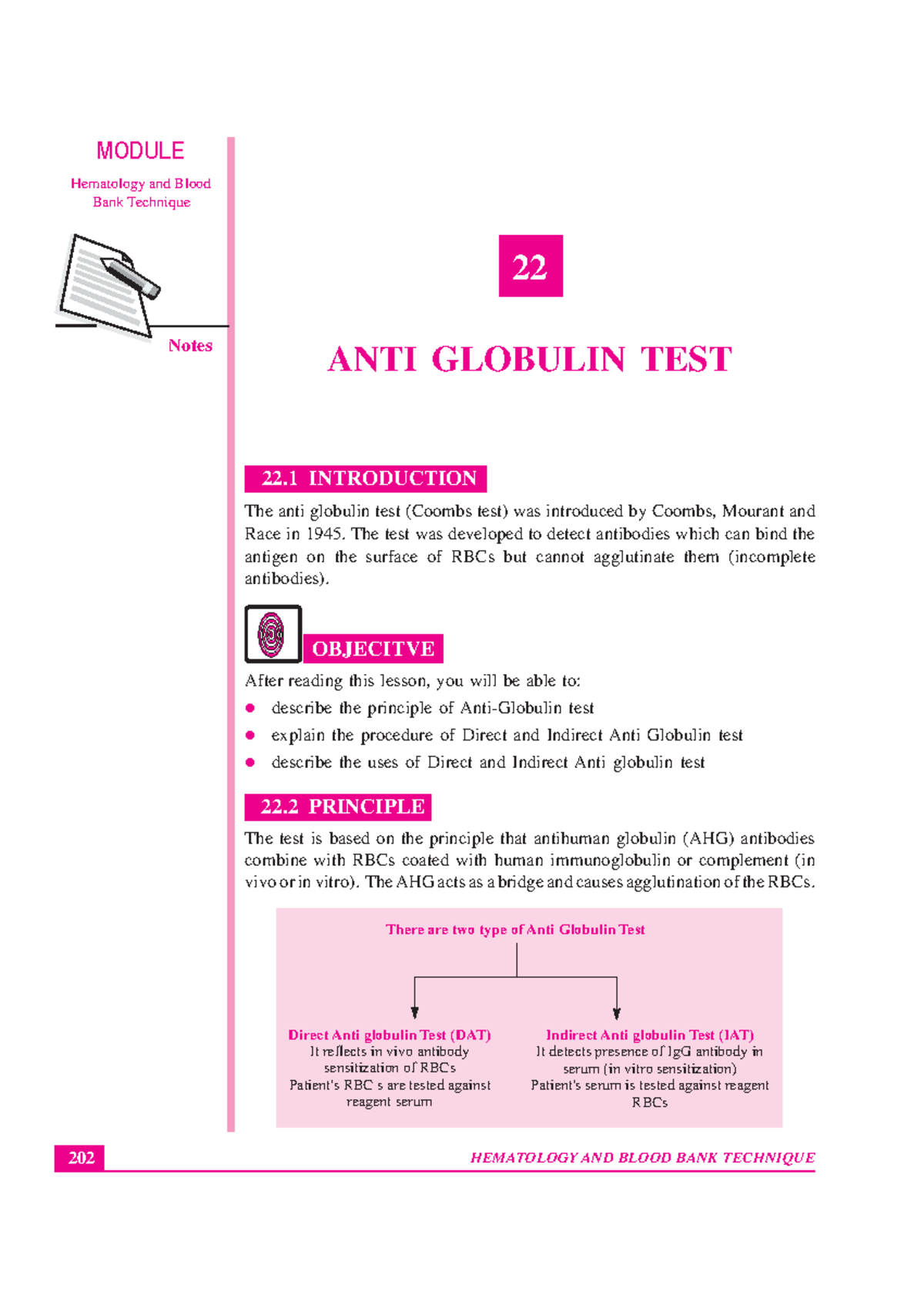 Lesson-22 - About test - MODULE Anti Globulin Test Hematology and Blood ...
