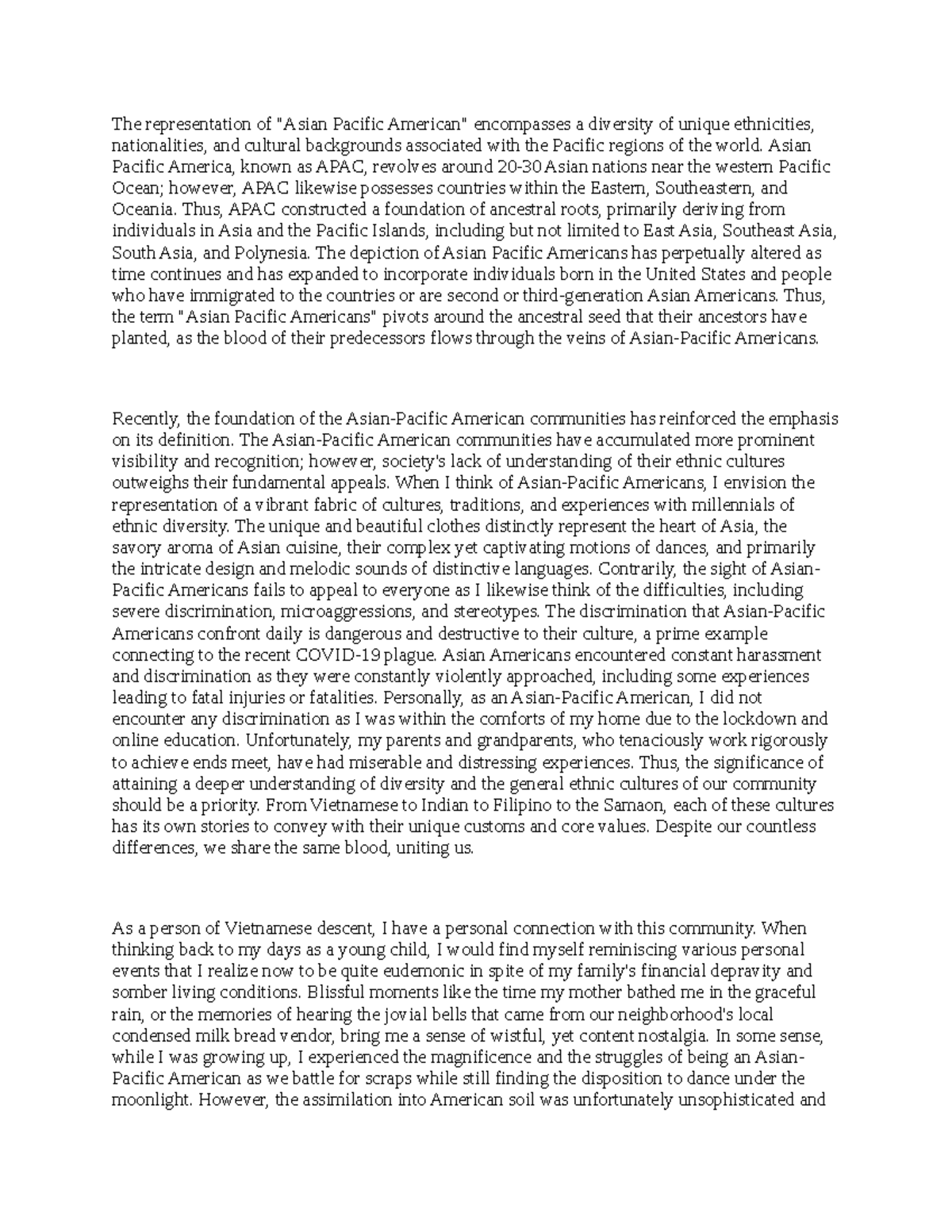 Eths - The introductory essay of Pacific Asian American - The ...