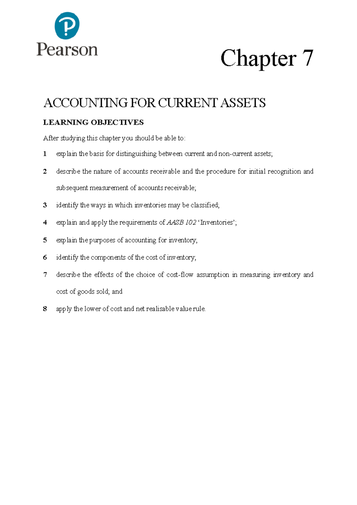 management accounting solution chapter 7 - Chapter 7 ACCOUNTING FOR ...