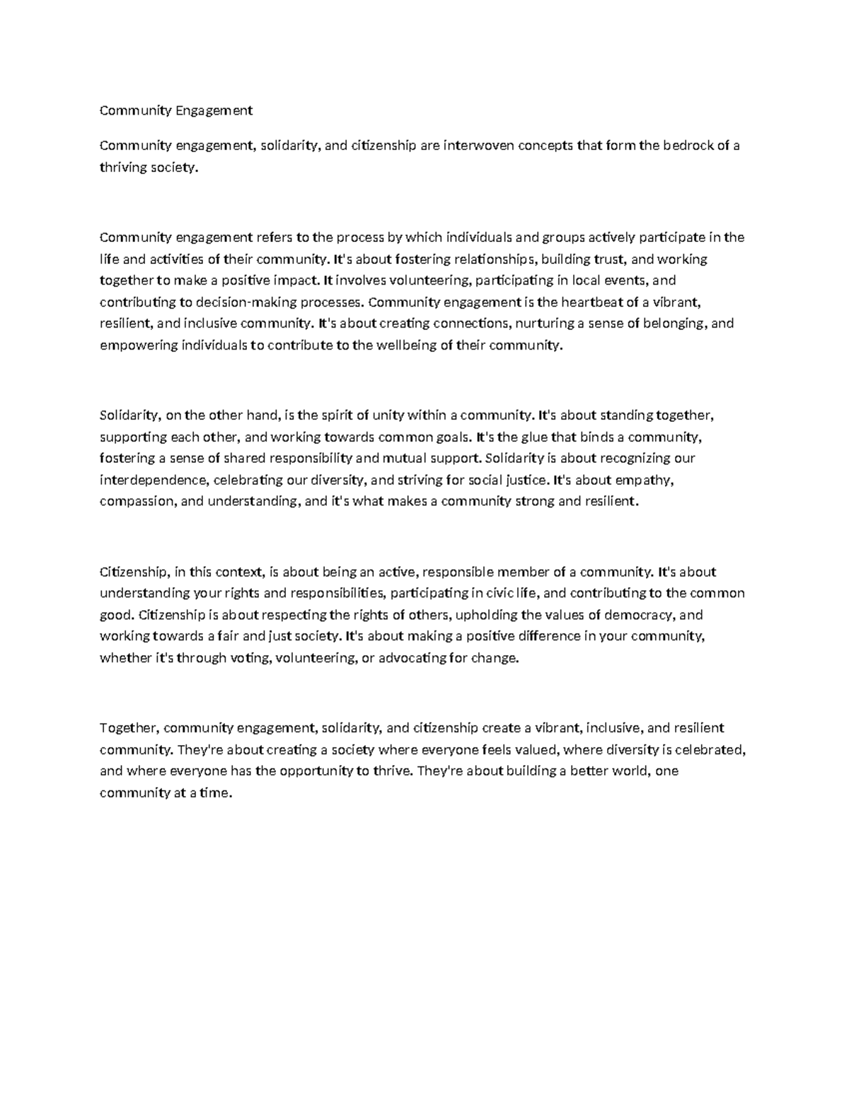 community involvement - Community Engagement Community engagement ...