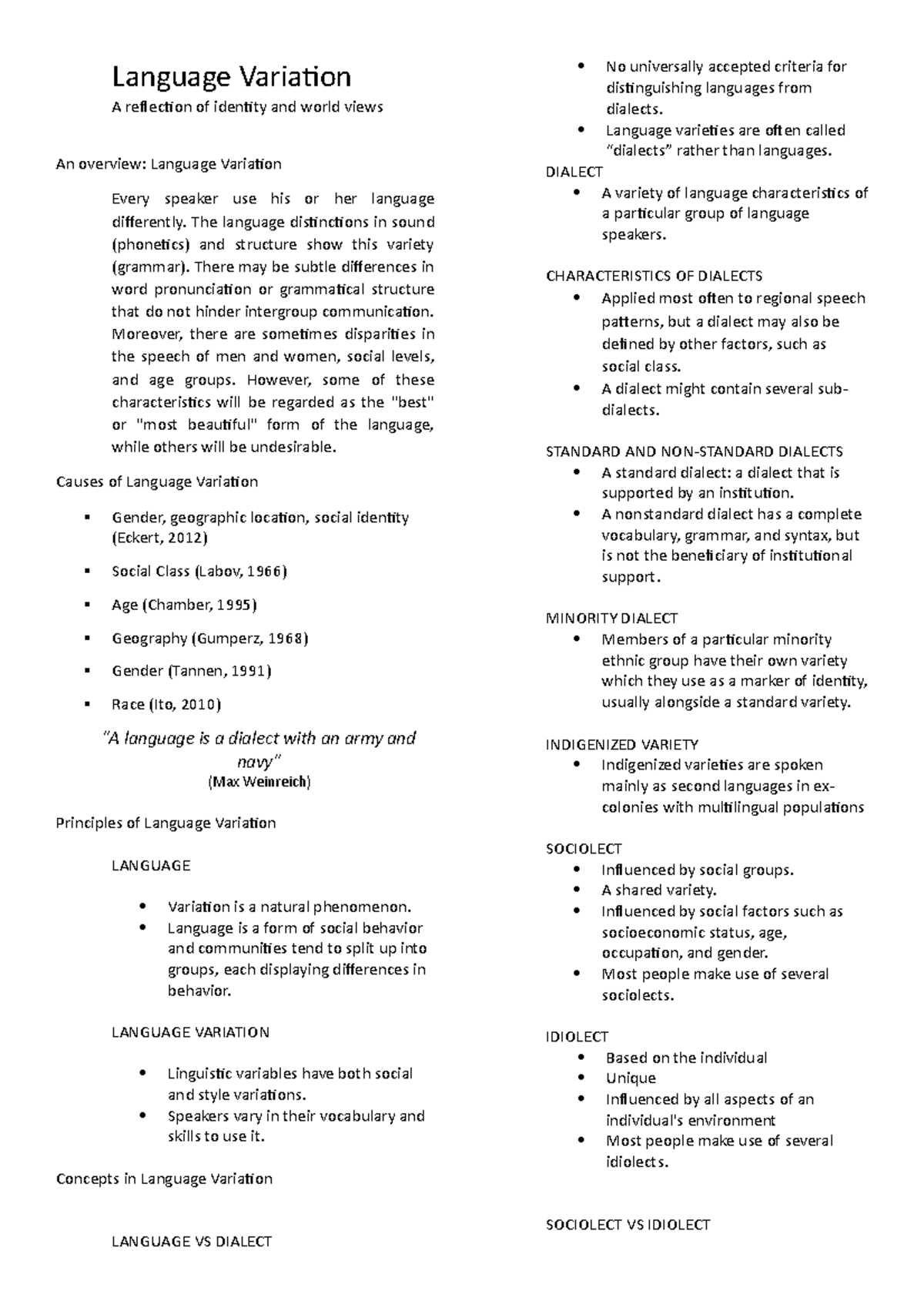 Converted ppt to word (121) - Language Variation A reflection of ...