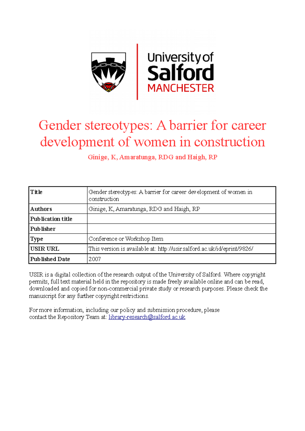 147 K Ginige Gender Stereotypes A Barrier for Career Development of ...