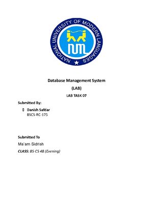 12210-Samreen Lab Reports DSA-converted - Data Structure & Algorithm ...