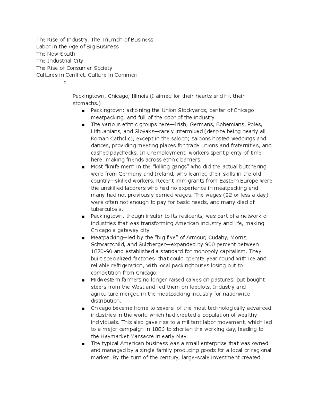 The Incorporations of America - The Rise of Industry, The Triumph of ...