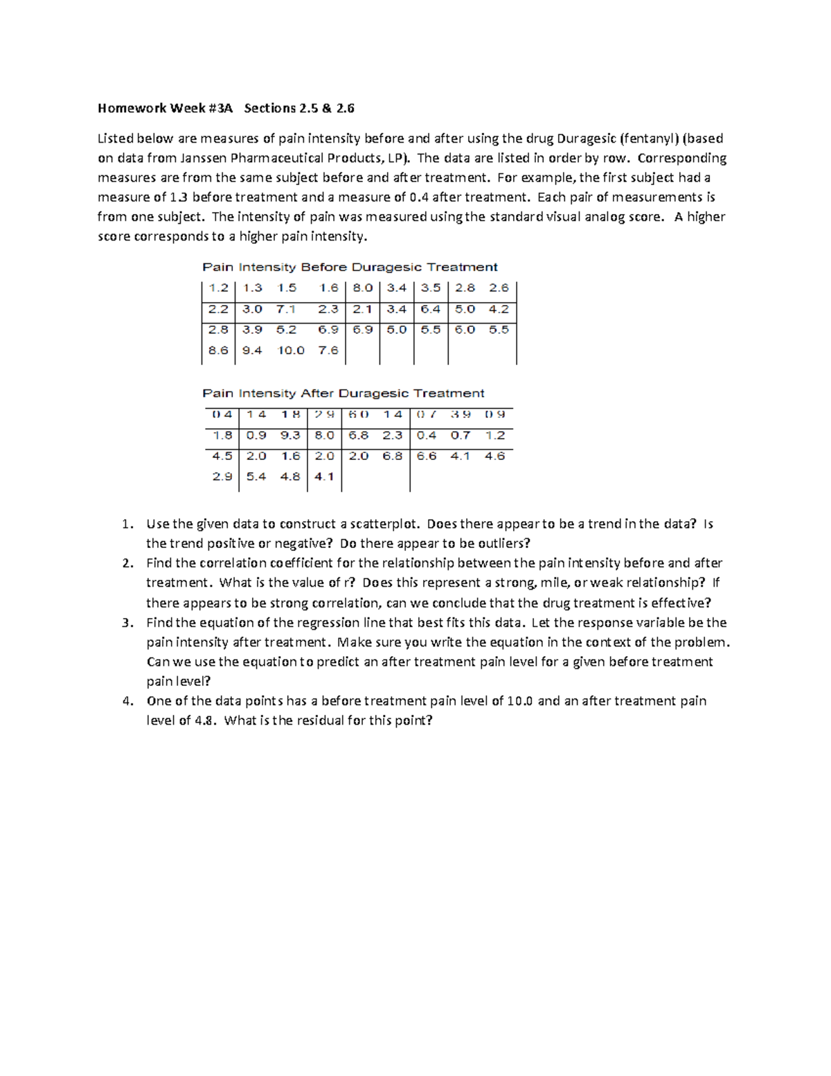 Homework Week 3A Sections 2-5 2-6 - Homework Week #3A Sections 2 & 2 ...