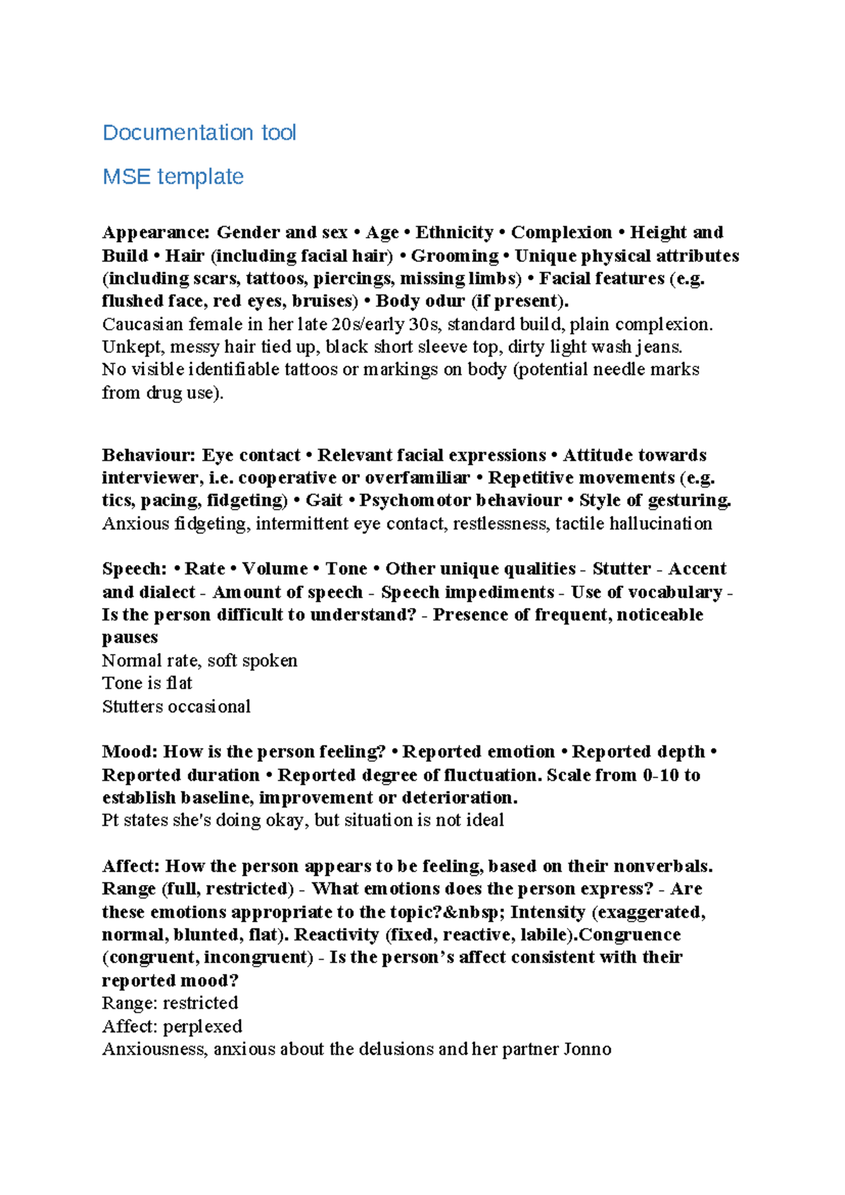 Tute 7 (MSE - Lisa) - Tute 7 (MSE - Lisa) - Documentation tool MSE ...