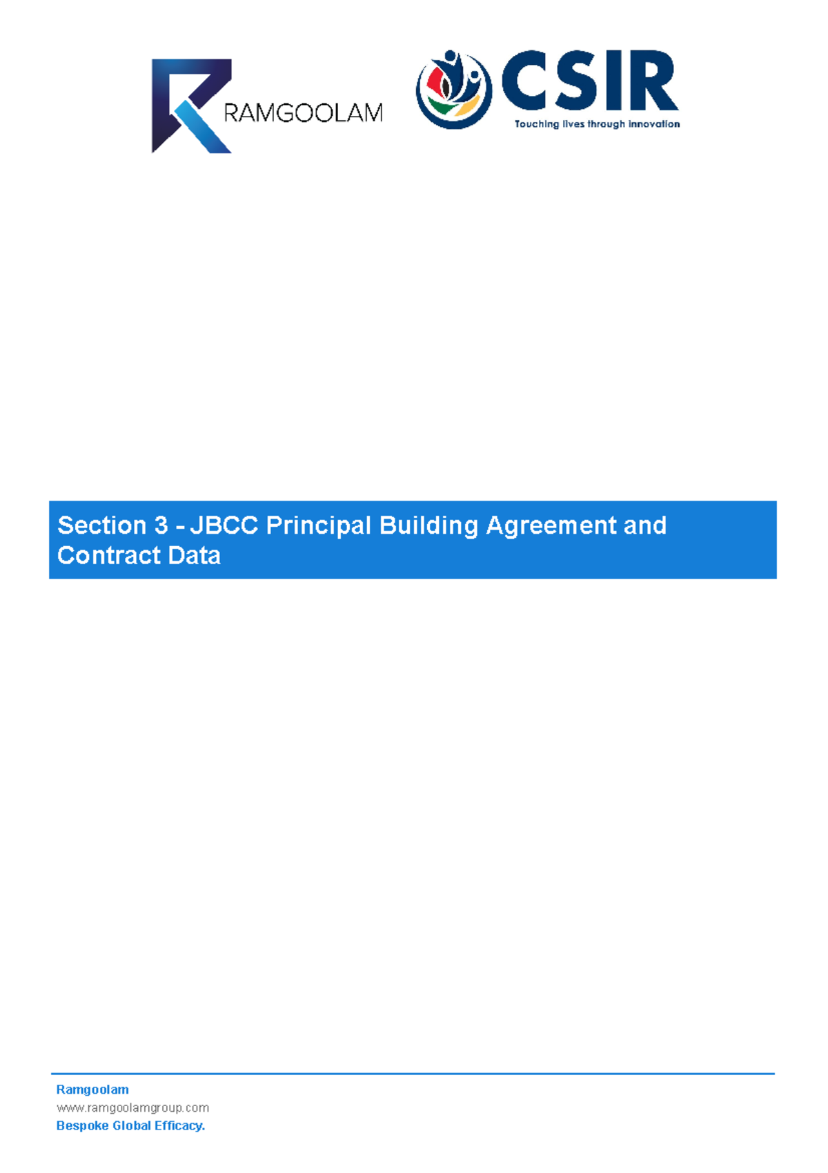 4. Section 3 JBCC 1 - jbcc docs - Section 3 - JBCC Principal Building ...