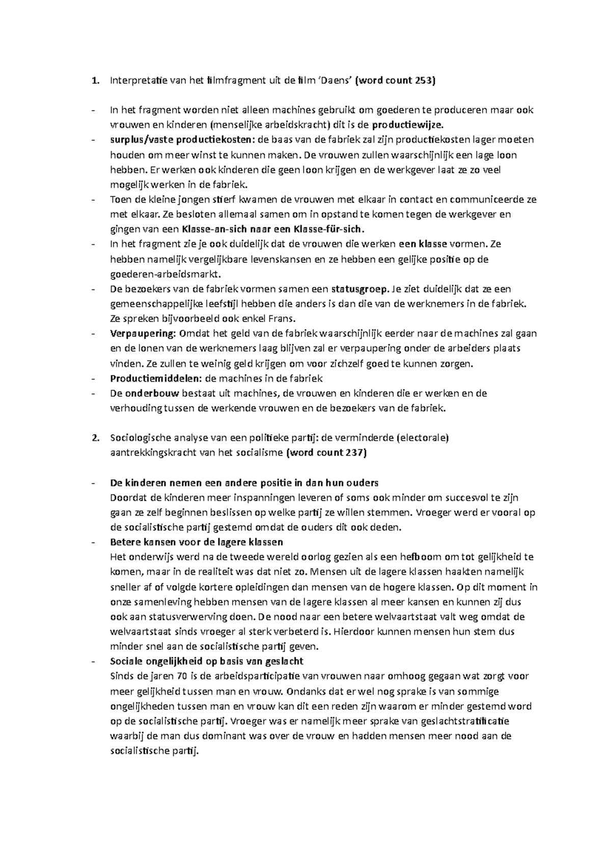 Opdracht module 6 sociologie - Interpretatie van het filmfragment uit ...