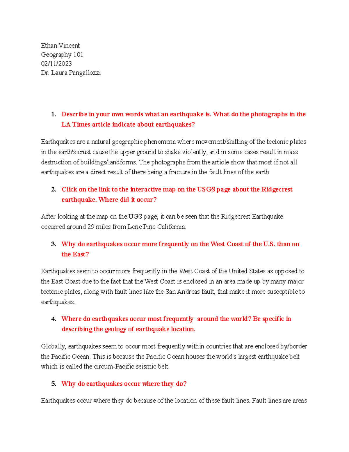 Geography Lab 3 - Lab 3 format - Ethan Vincent Geography 101 02/11/ Dr ...