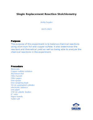 Lab report Exploring Density 2022 (1) - Exploring Density Marley Tyler ...